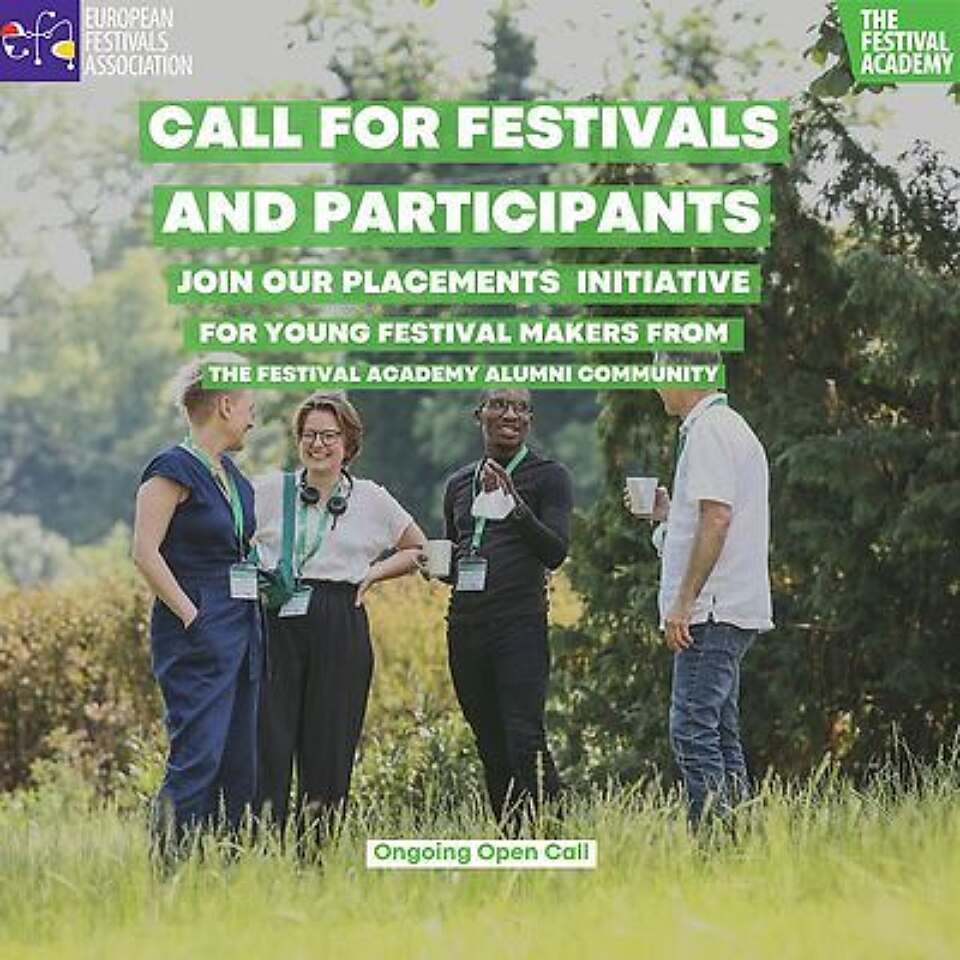 The 3rd Call for placements is open - European Festivals Association